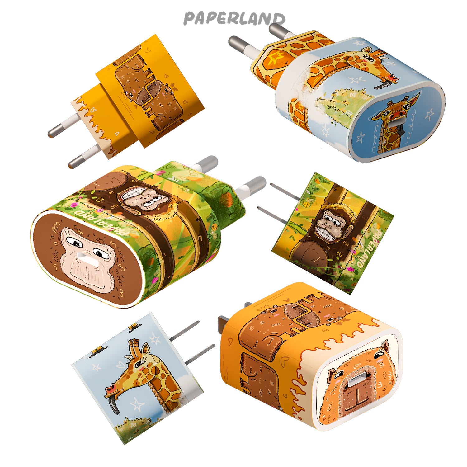 "ANIMAL" PHONE CHARGER STICKER – Paperland Sai Gon
