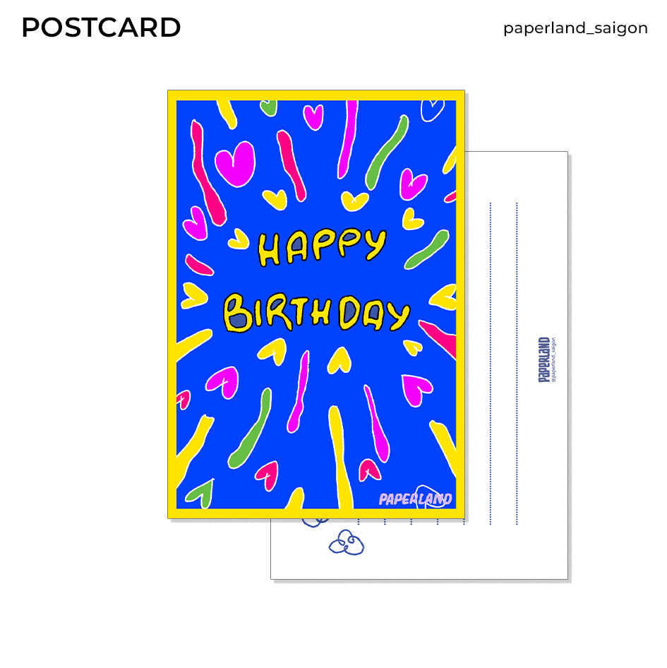 "HAPPY BIRTHDAY" POSTCARD – Paperland Sai Gon