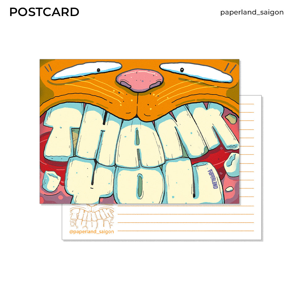 "THANK YOU" POSTCARD – Paperland Sai Gon