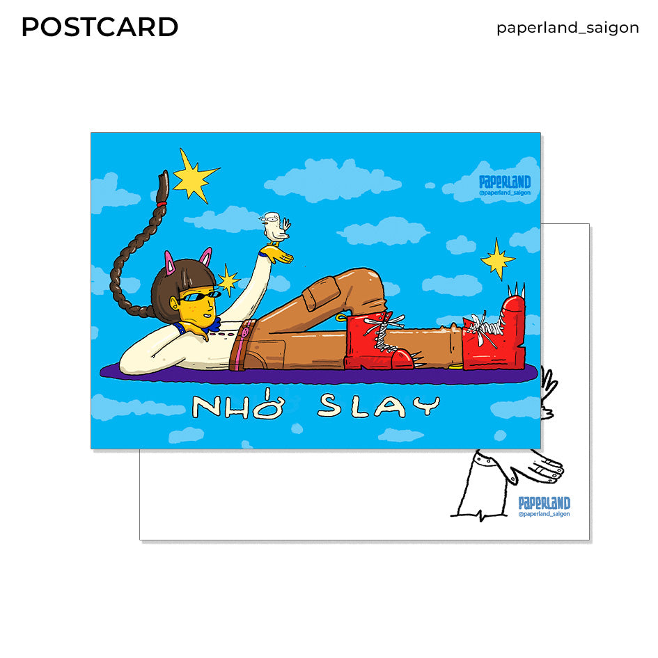 "SLAY GIRL" POSTCARD – Paperland Sai Gon