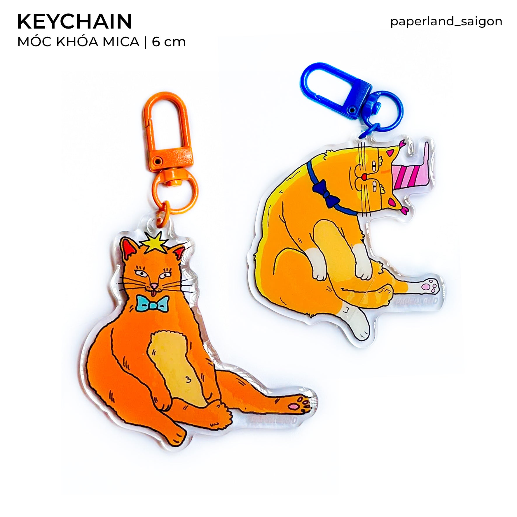 "CUTE CAT" KEYCHAIN – Paperland Sai Gon